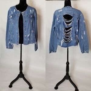 Jackets & Coats | Ripped Denim Jacket | Poshmark